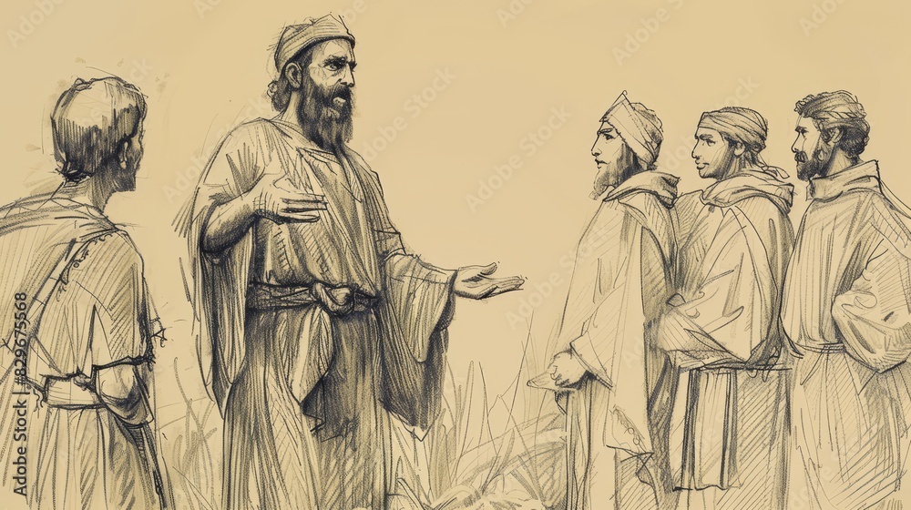 Biblical Illustration: Jonah's Mission in Nineveh, Preaching Repentance ...