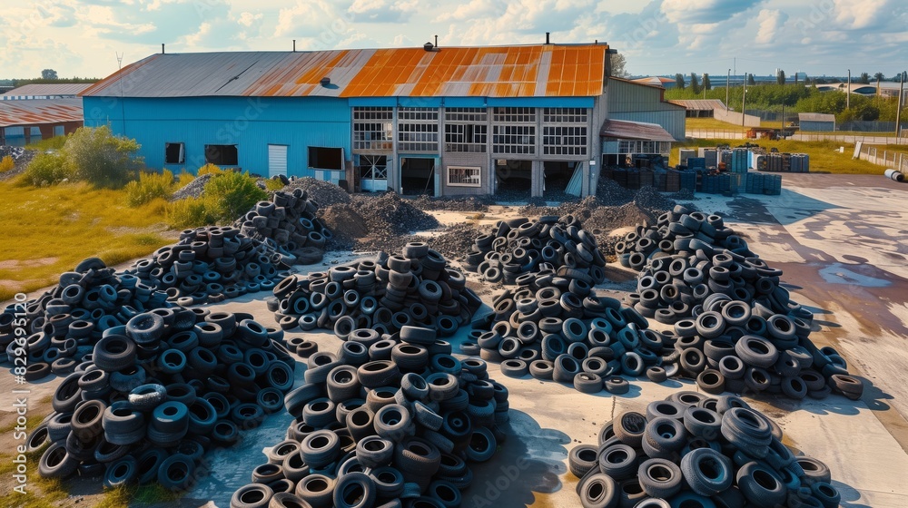 A tyre recycling plant featuring advanced crumb rubber systems. The ...