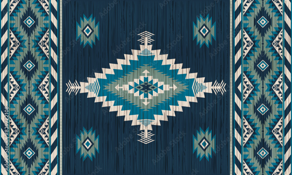American tribal ethnic native pattern.Traditional Navajo,Aztec,Apache ...