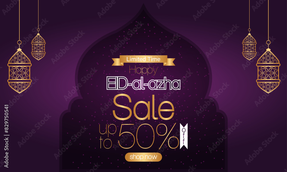Islamic religious fastival, Eid-Aal- Adha mubarak sale poster template ...