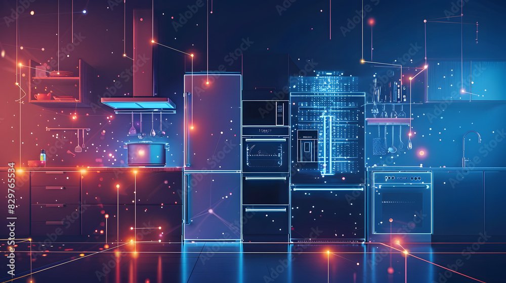 Smart Kitchen Appliances with AI, smart kitchen appliances enhanced ...