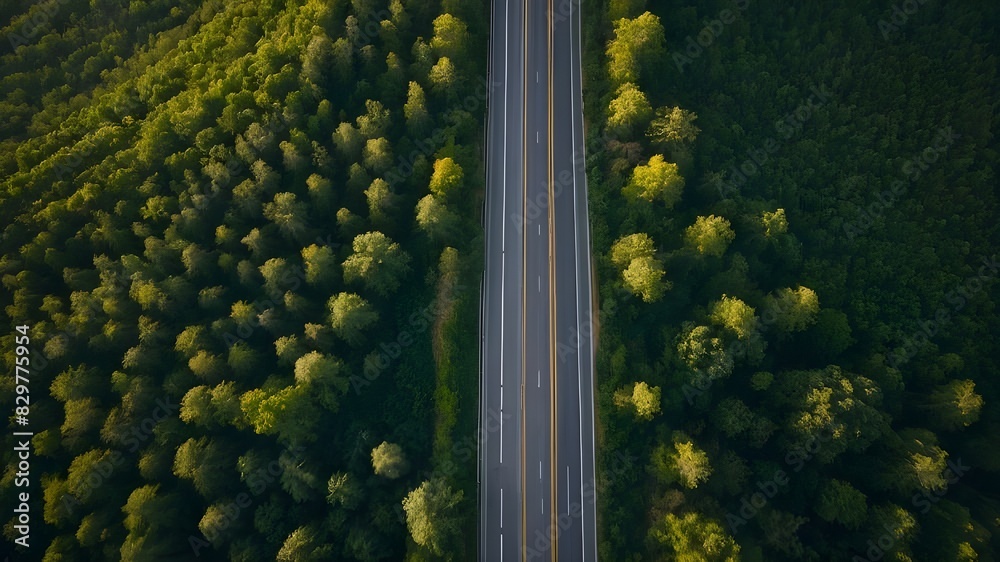 Capture stunning aerial views of modern highways, witness breathtaking ...