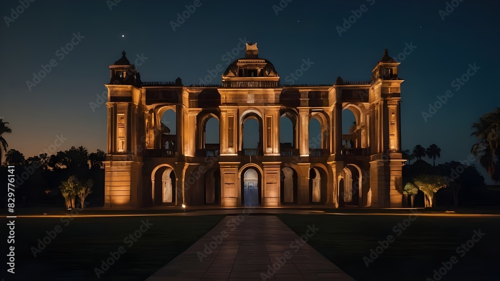 Under the soft glow of the moon, capture the architectural marvels of ...