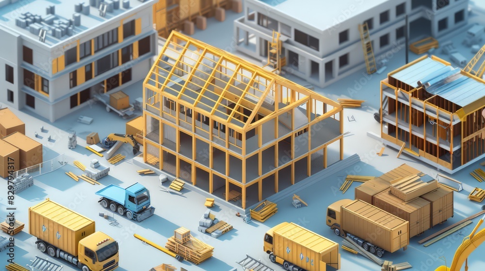 Illustrate a comparison chart of different construction techniques ...