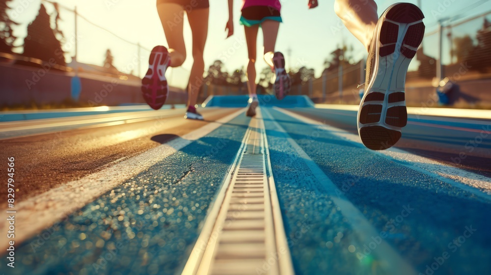 Illustrate a comparison chart of different running surfaces, such as ...