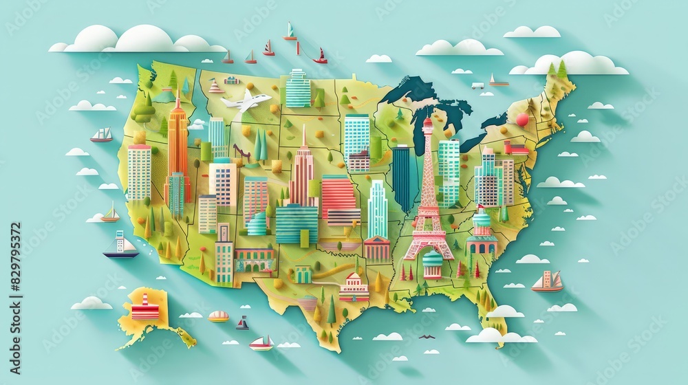 Illustrate a map showing the most desirable real estate markets in the ...