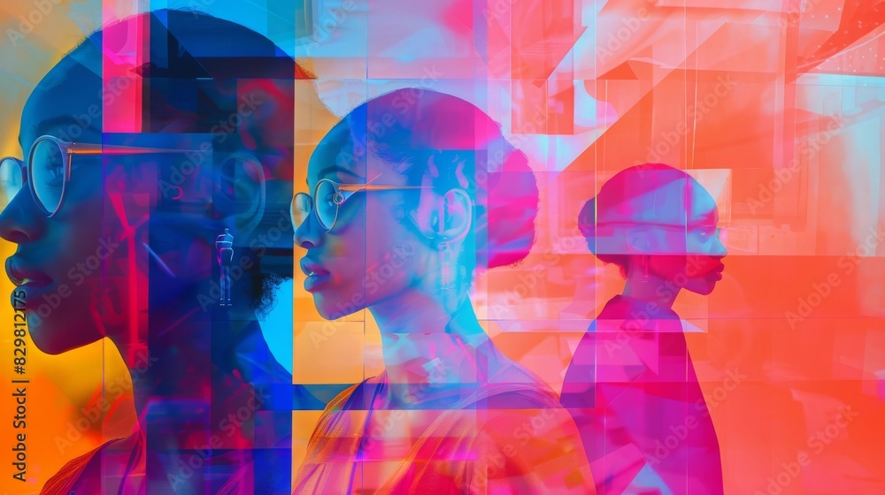 A digital archive preserving LGBTQ history, featuring holographic ...