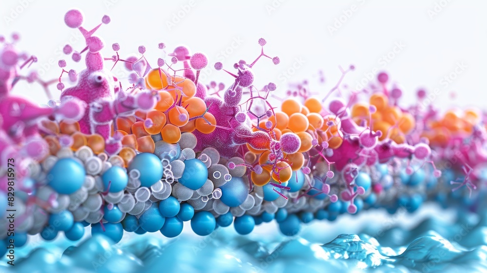 A schematic diagram of an enzyme's active site, with labels indicating ...