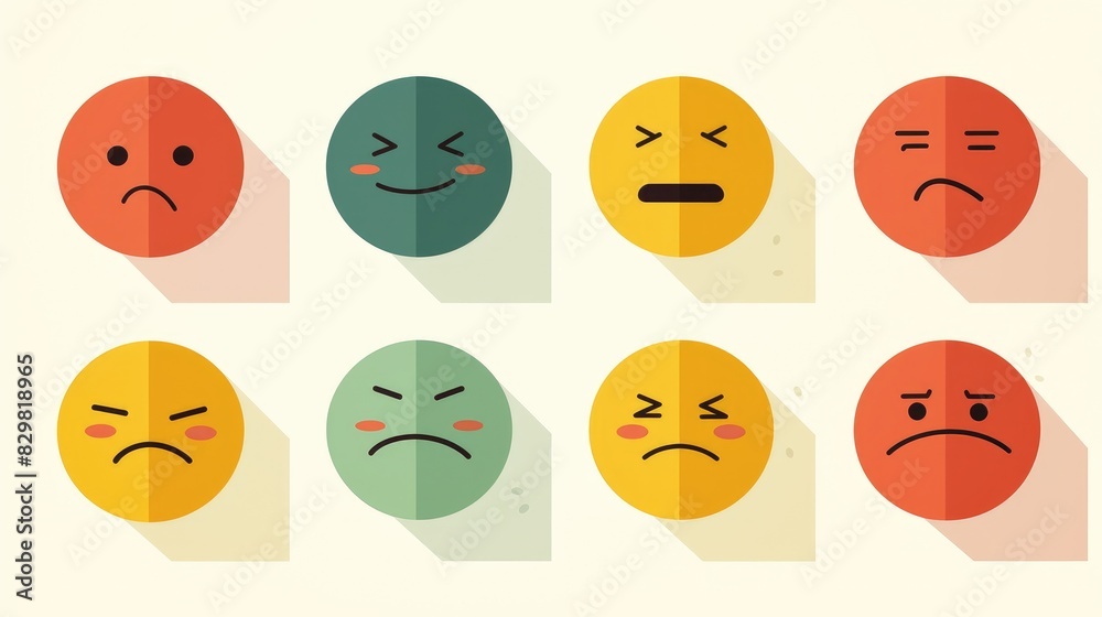 Evaluate emotions on a scale from red negative to green positive using ...