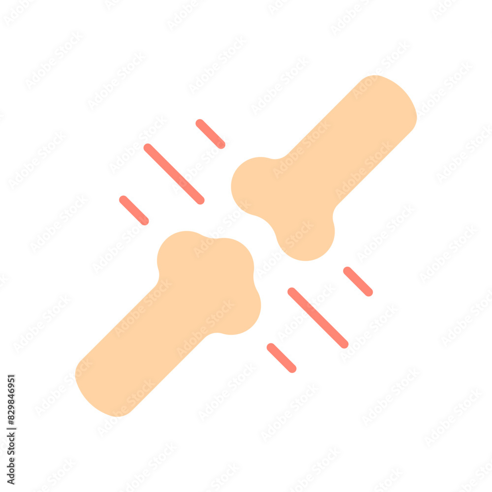 Bone set icon. Fractured bone, broken, joint, anatomy, skeletal system ...