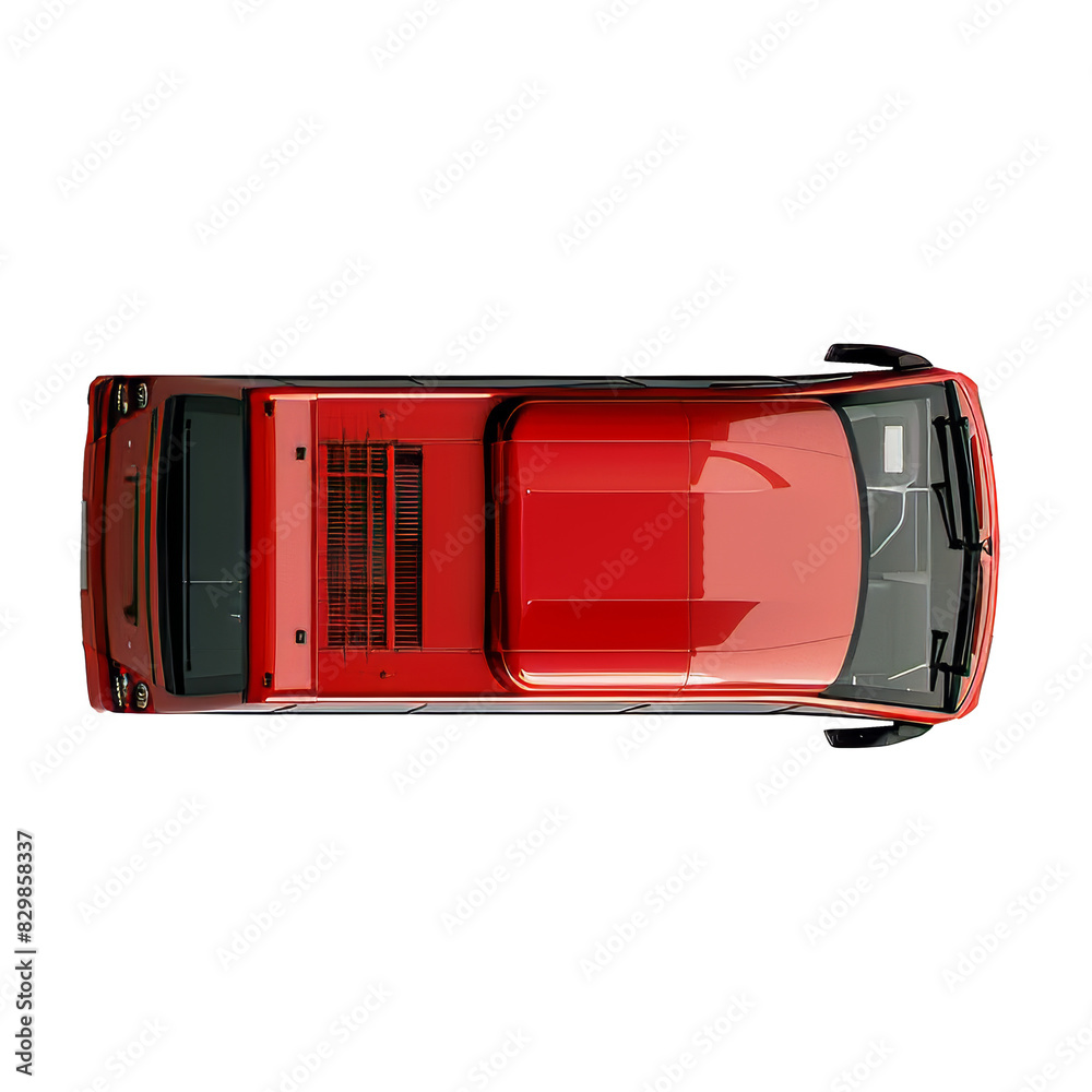 Top view of a red car on transparent background top view transparent ...