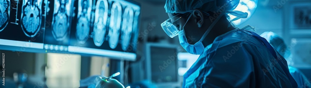 Surgeon using realtime Xray imaging during an operation to guide the ...