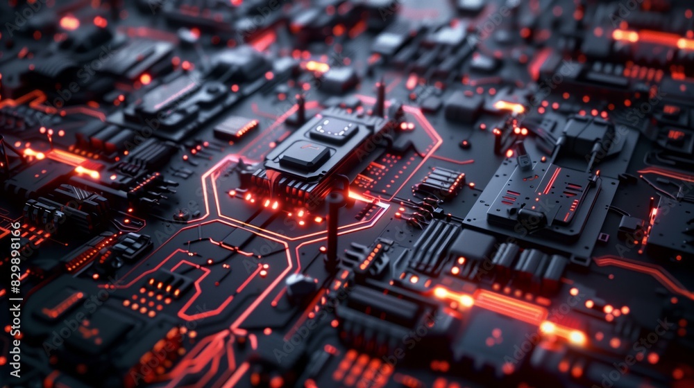 Highly detailed technology texture, AI supercomputer Chrome, insane ...