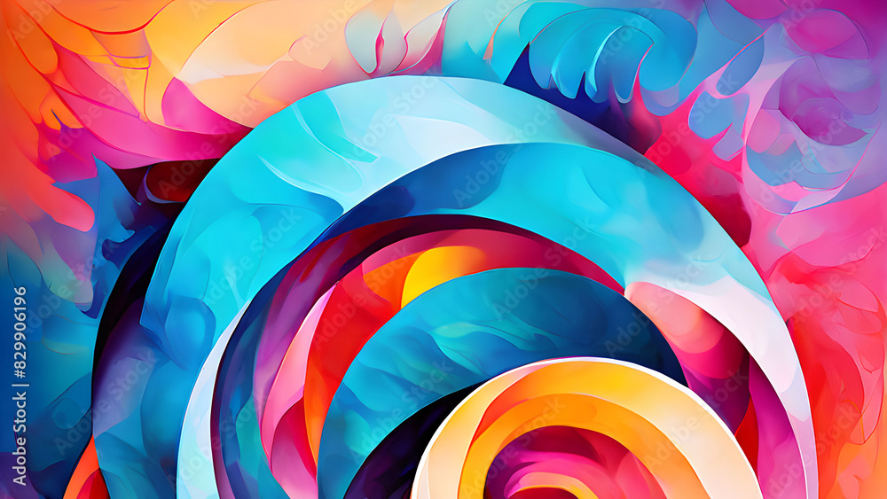 vibrant color mix background abstract wallpaper. This design features a ...
