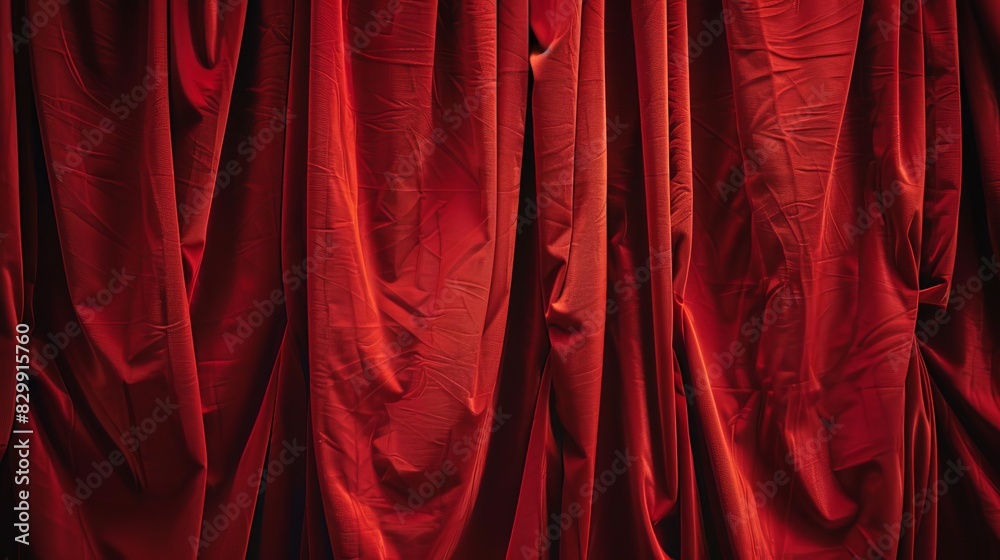 luxurious red theater curtain texture elegant stage background full ...