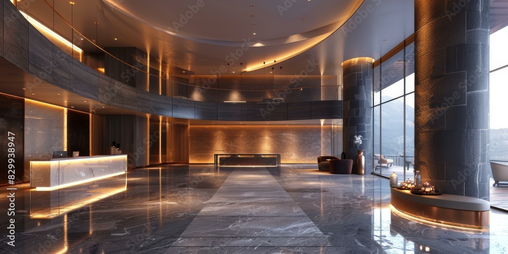 5-Star Hotel Lobby Design Stock Photo | Adobe Stock