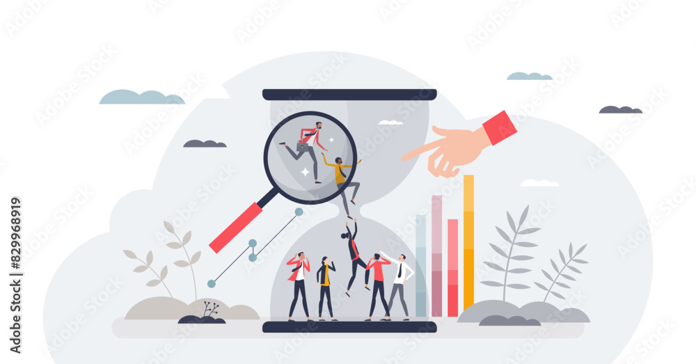 Turnover statistics as time period for employee leaving business tiny ...