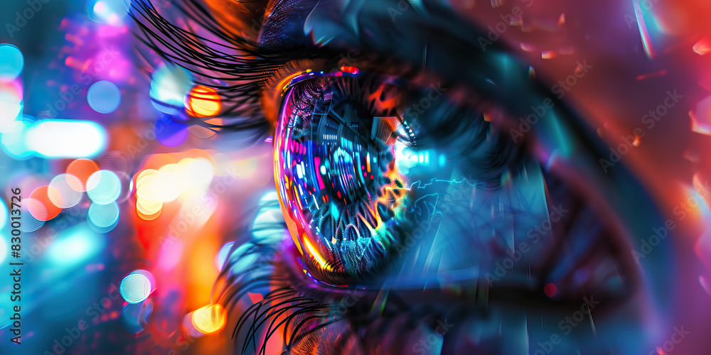 Ocular Conditions The Blurry Vision And Eye Strain Of Eye Disorders Visualize A Scene Where