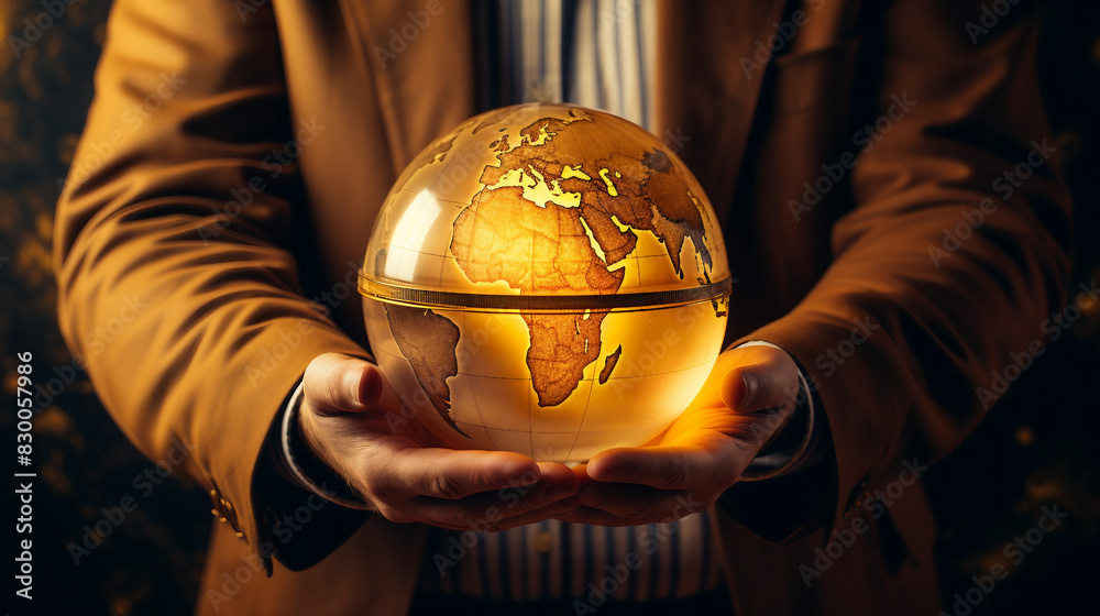 Global Business Automation with SAP ERP System - Person Holding Virtual ...