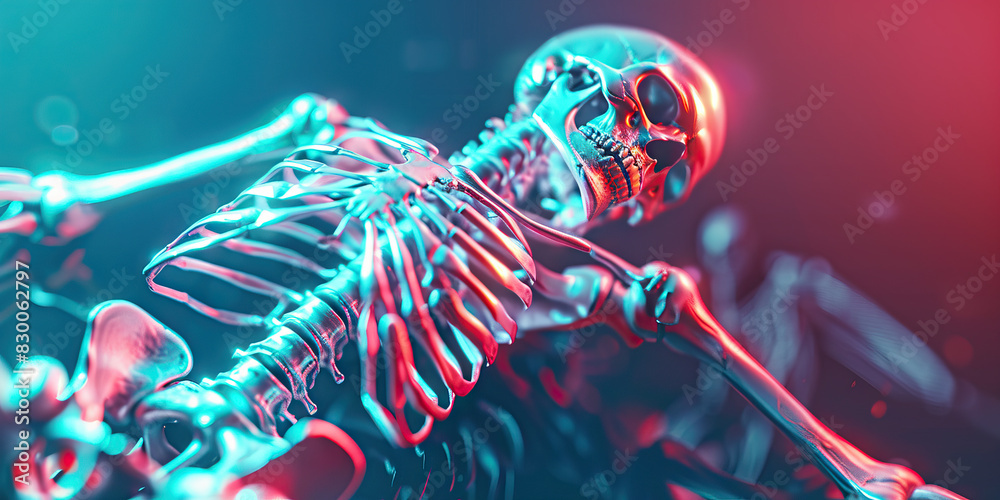 The Agony of Bone: A chilling x-ray of a skeleton highlights the stark ...