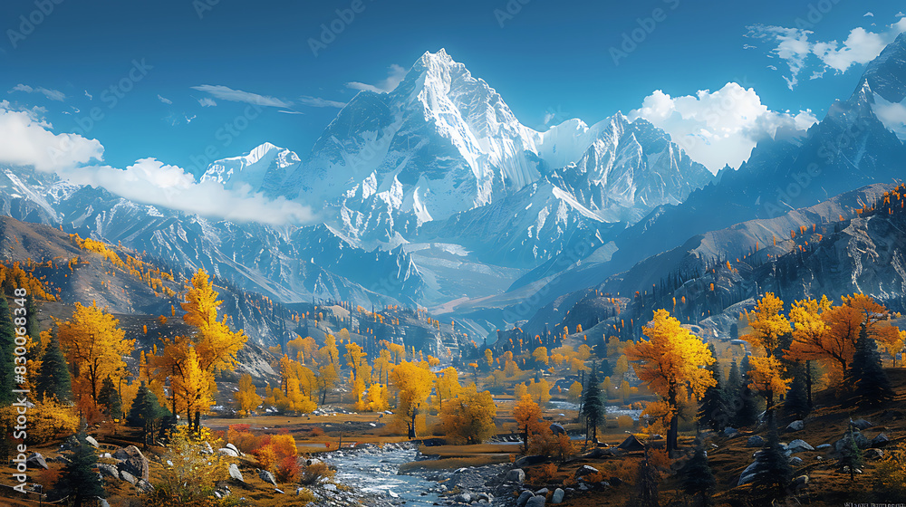 majestic image of K2 mountain towering peak rising majestically above ...