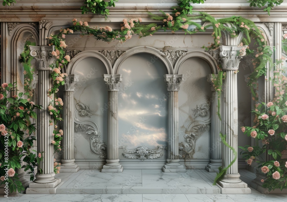 Portico: A Masterpiece of Ancient Greek Architectural Eminence Stock ...