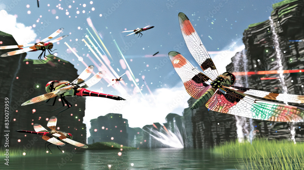 Dragonfly Dance: The Aerial Acrobatics of Dragonflies - Imagine a scene ...