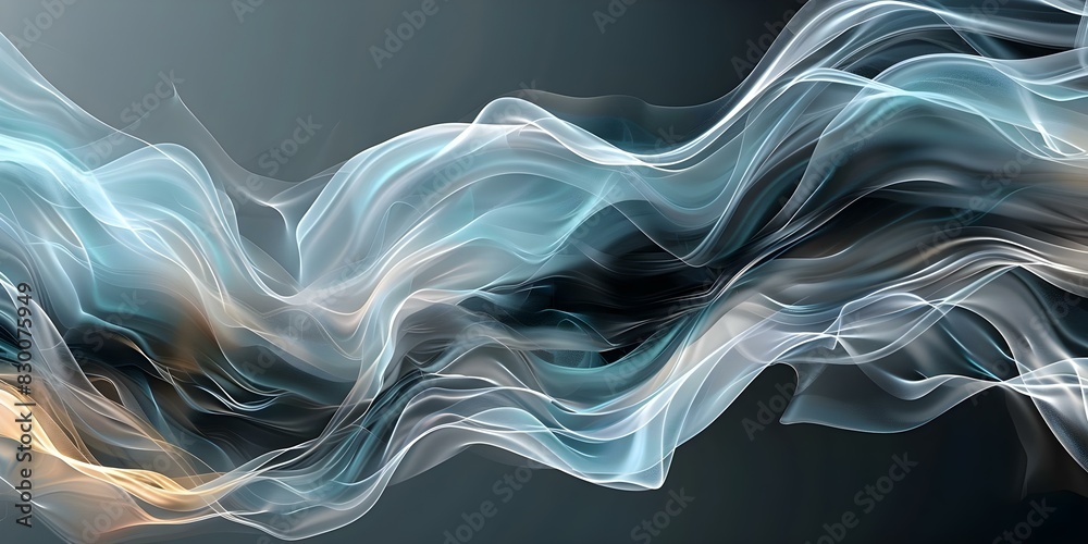 Data streams merging into a digital river symbolizing the continuous ...