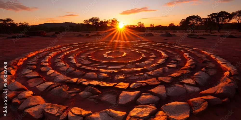 Australian Aboriginal dreamtime creation story of the Rainbow Serpent ...