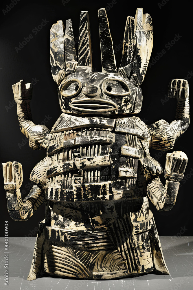 Fantasy Centipede Monk in Segmented Shell Armor with Multiple Arms and ...