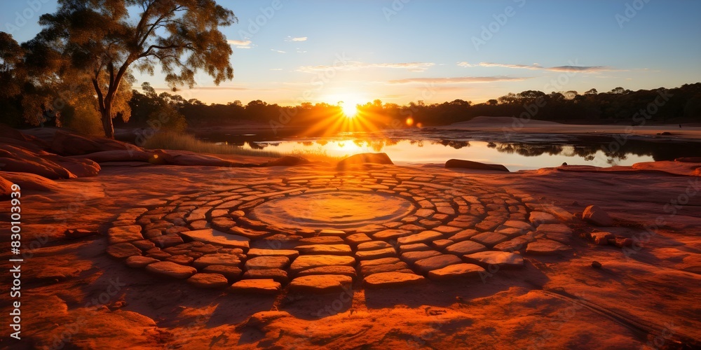 Australian Aboriginal dreamtime creation story of the Rainbow Serpent ...