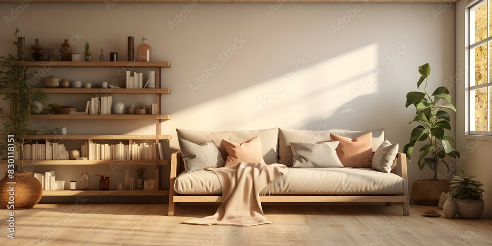 Virtual backgrounds for a cozy living room with a golden hour vibe ...