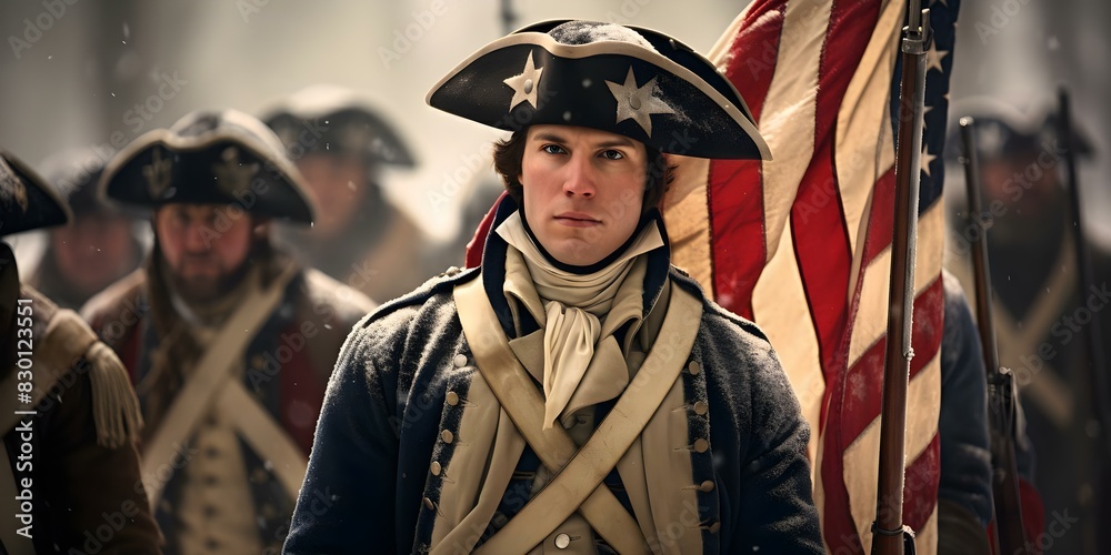 American Soldiers Engaged in Battle with British Army in During the ...