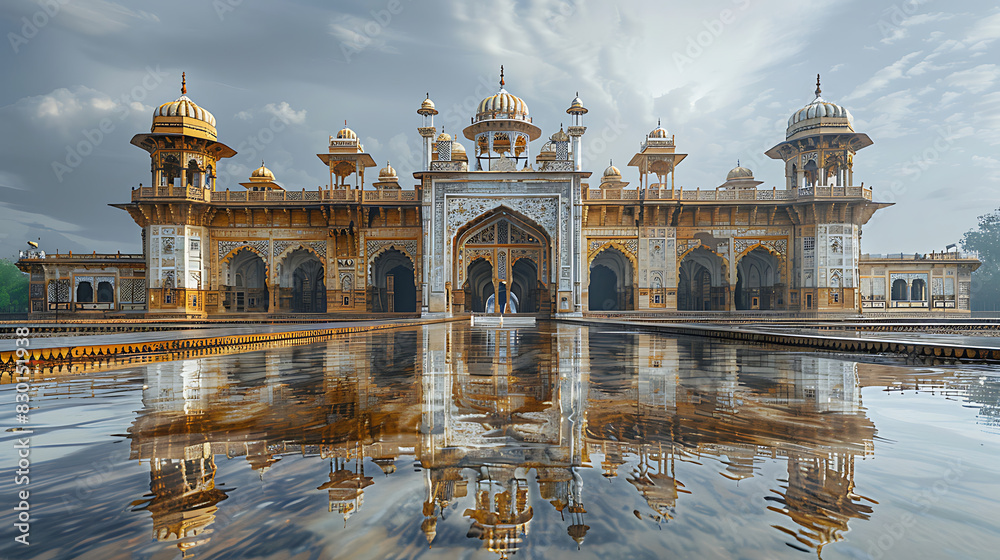 enchanting image of Lahore Fort majestic architecture ornate decoration ...
