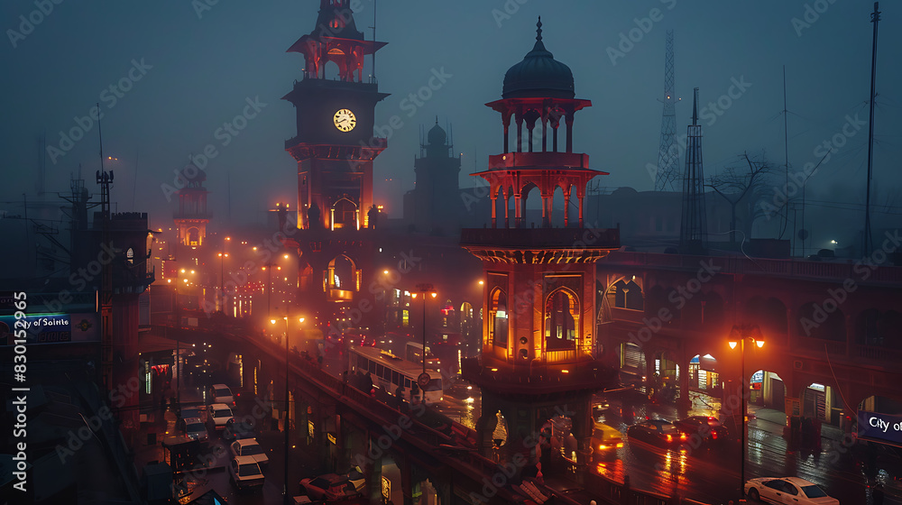 enchanting image of Multan Clock Tower distinctive architecture ...