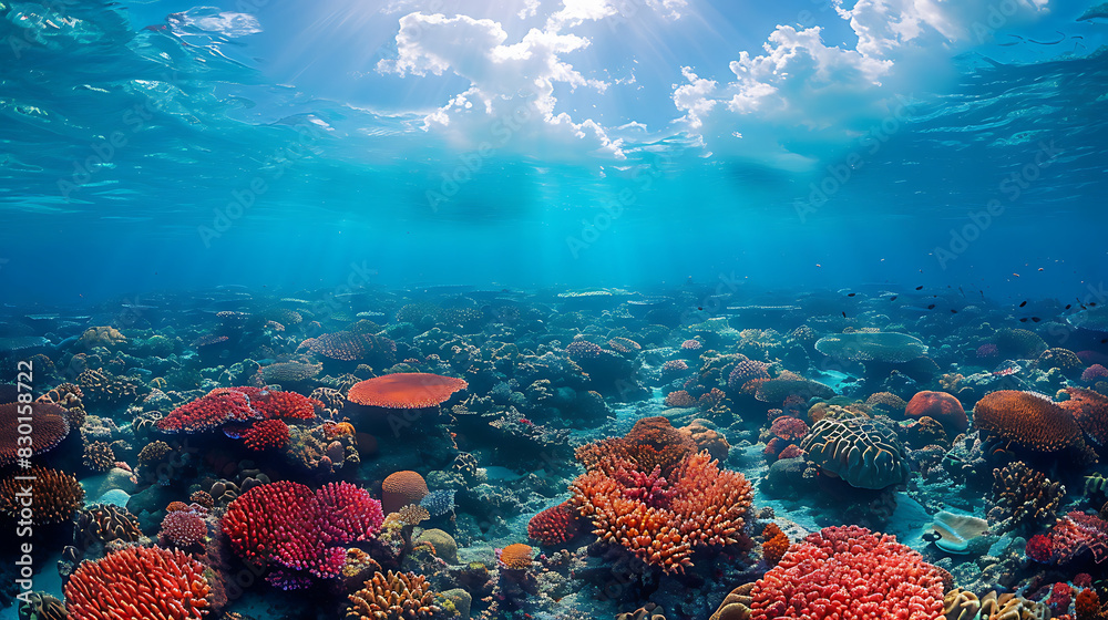 breathtaking image of Great Barrier Reef vibrant coral reef ...
