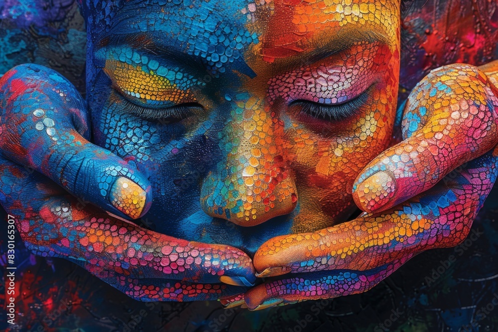 abstract background in colors and patterns for World Humanist Day Stock ...