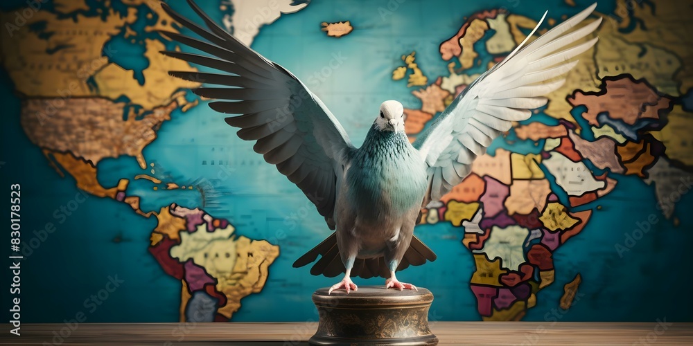Global Harmony: Peaceful Image with "Peace" in Different Languages ...