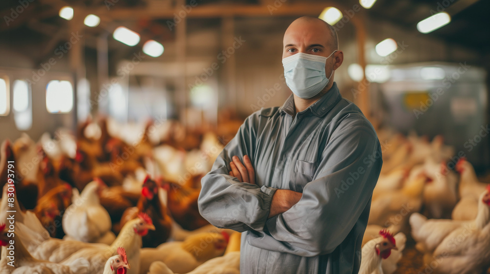 Bird flu virus outbreak, Avian influenza, infectious disease spreading ...