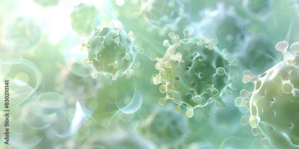 3D rendering of genetically modified cells expressing chimeric antigen ...