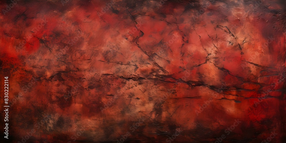 Dark and worn horror theme with vintage red grunge texture. Concept ...
