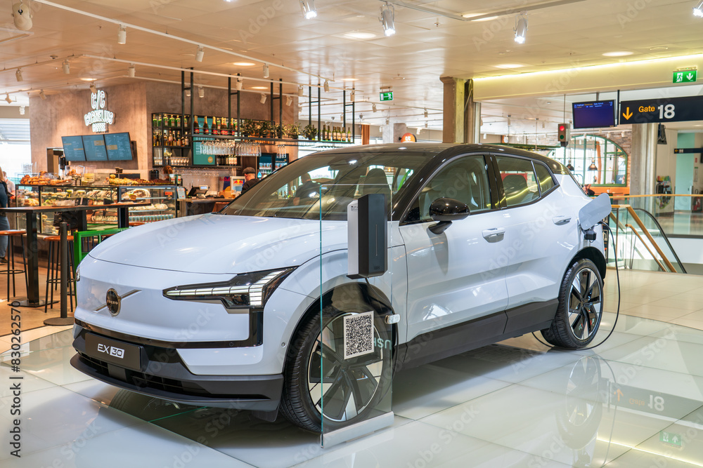 Volvo EX30 2024 model on exhibition show at Gothenburg-Landvetter ...
