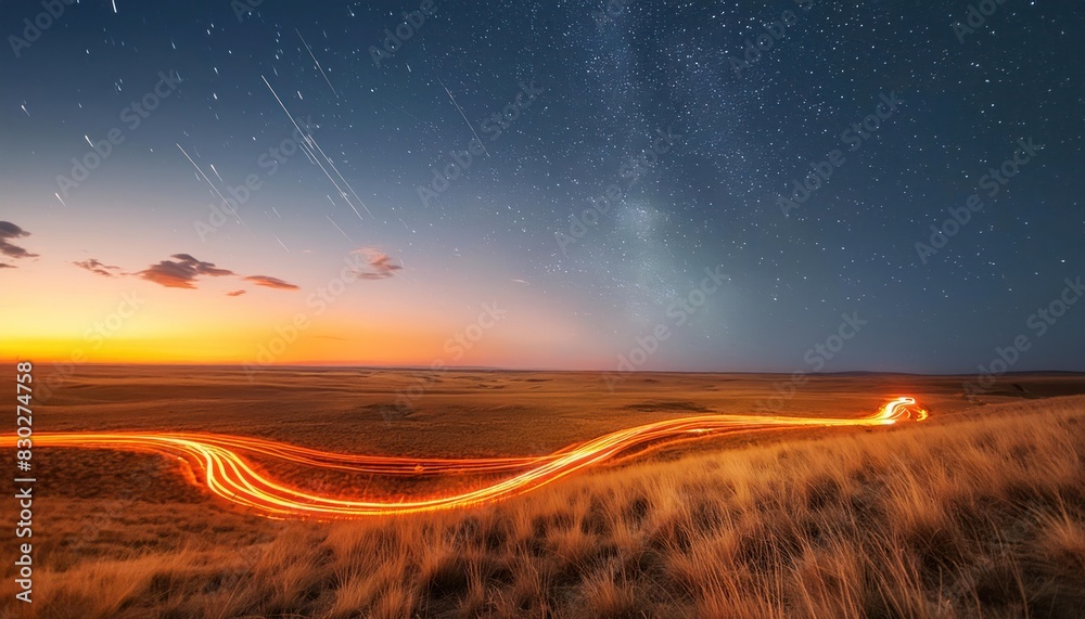 Steppe, prairie, plain, desert. Witness nature's electric dance as ...