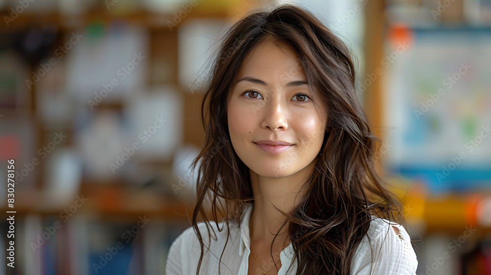 nurturing inspirational Female Asian teacher cultivating love of ...