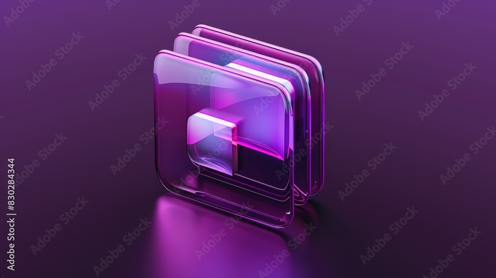 Purple Downloads Folder Icon Variation for Operating System Folder ...