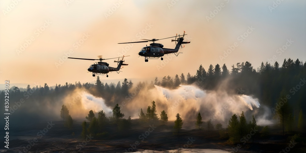 Using Helicopters with Water Buckets to Fight Summer Forest Fires ...