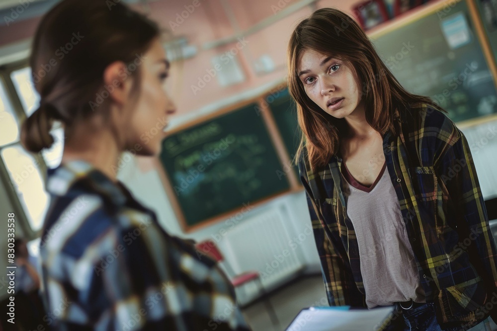 Teenagers in Conflict at School: Intense Classroom Confrontation ...