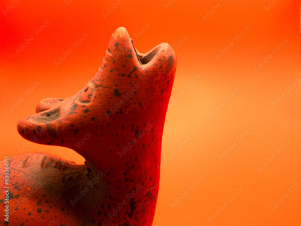 Foto de Pre-Hispanic instrument of Mexico, Tlapitzalli: mud flute, dog ...