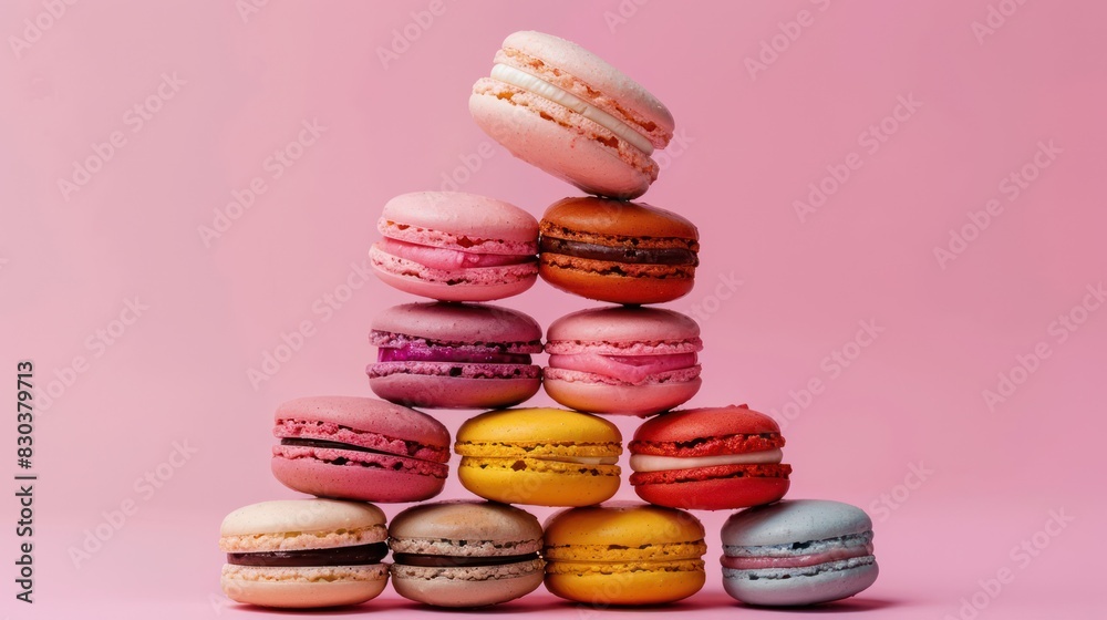 Pile of rainbow burger, Stack of cheerful colorful burgers on plain ...