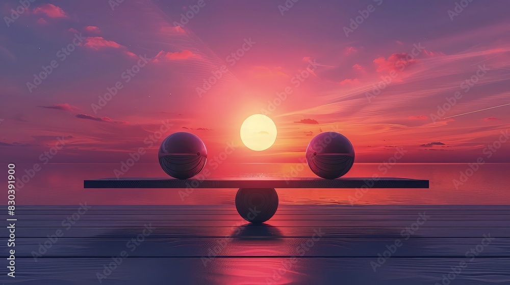 An artistic representation of rationality and emotion depicted as ...